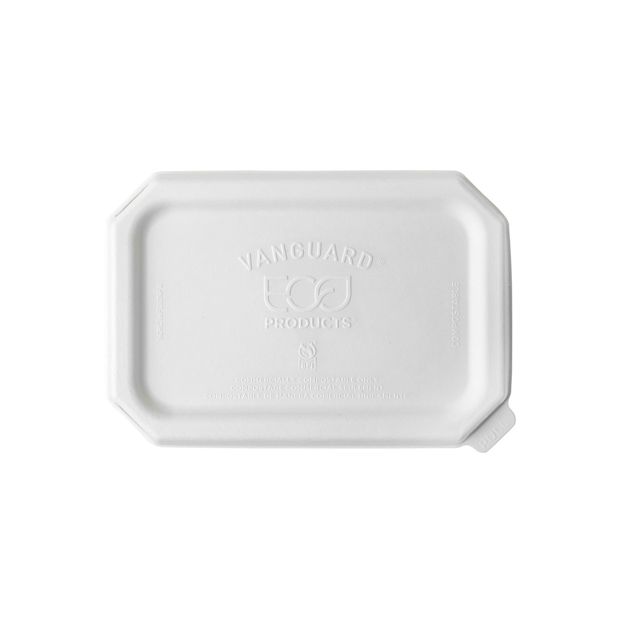16oz WorldView™ Flat Fiber Lid for Rectangular Containers | Vanguard®