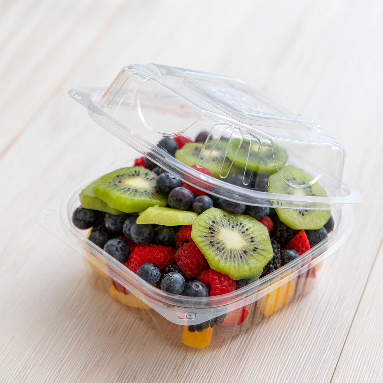 6in PLA Clamshell, Clear