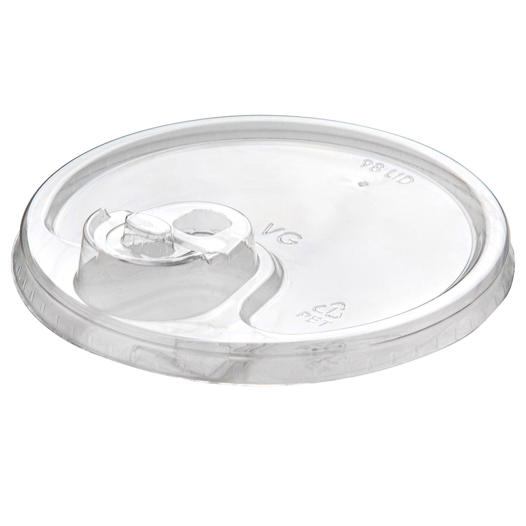 9-24oz RPET Sip Lid for Clear BlueStripe™ Cold Cups