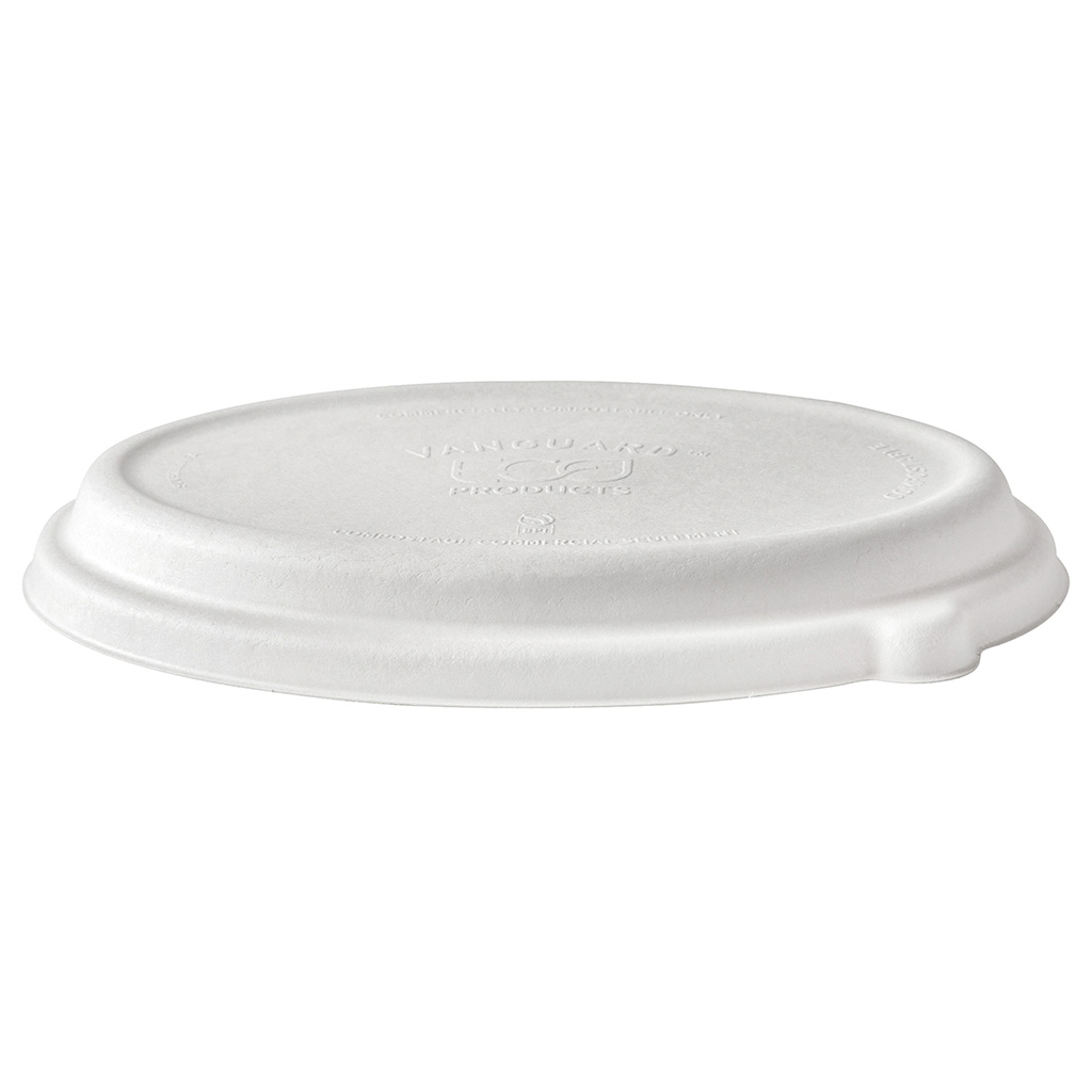 24-48oz WorldView™ Dome Fiber Lid for Oval Containers, Clear
