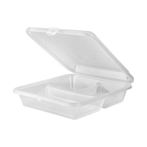 8in, 3-Compt Clamshell, Reusable