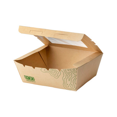 45oz Paper Windowed Food Box #8, FSC