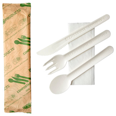 6.5in Paper Cutlery Kit