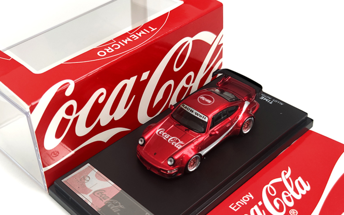 1/64 Time Micro Porsche 911 964 RWB Coca-Cola Edition Car Model ...