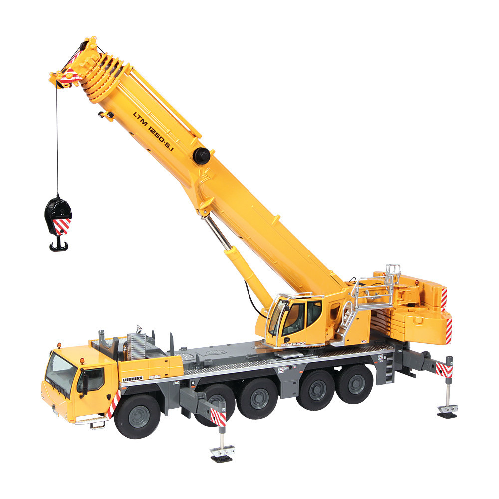 1/50 NZG Liebherr LTM1250-5.1 Mobile Crane Diecast Model - LIVECARMODEL.com