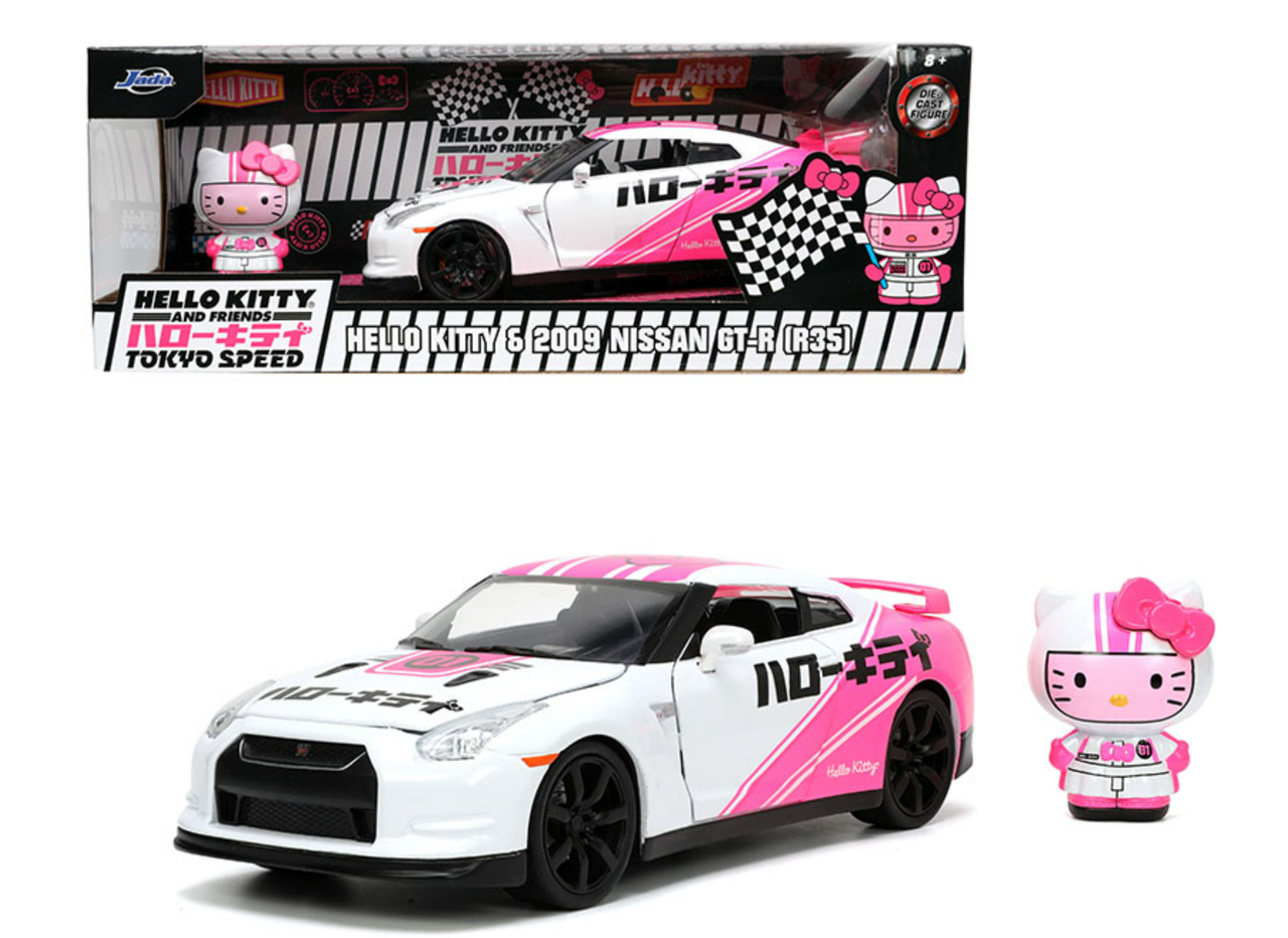 1/24 Jada Nissan GT-R R35 Diecast Car Model with Hello Kitty Figure ...