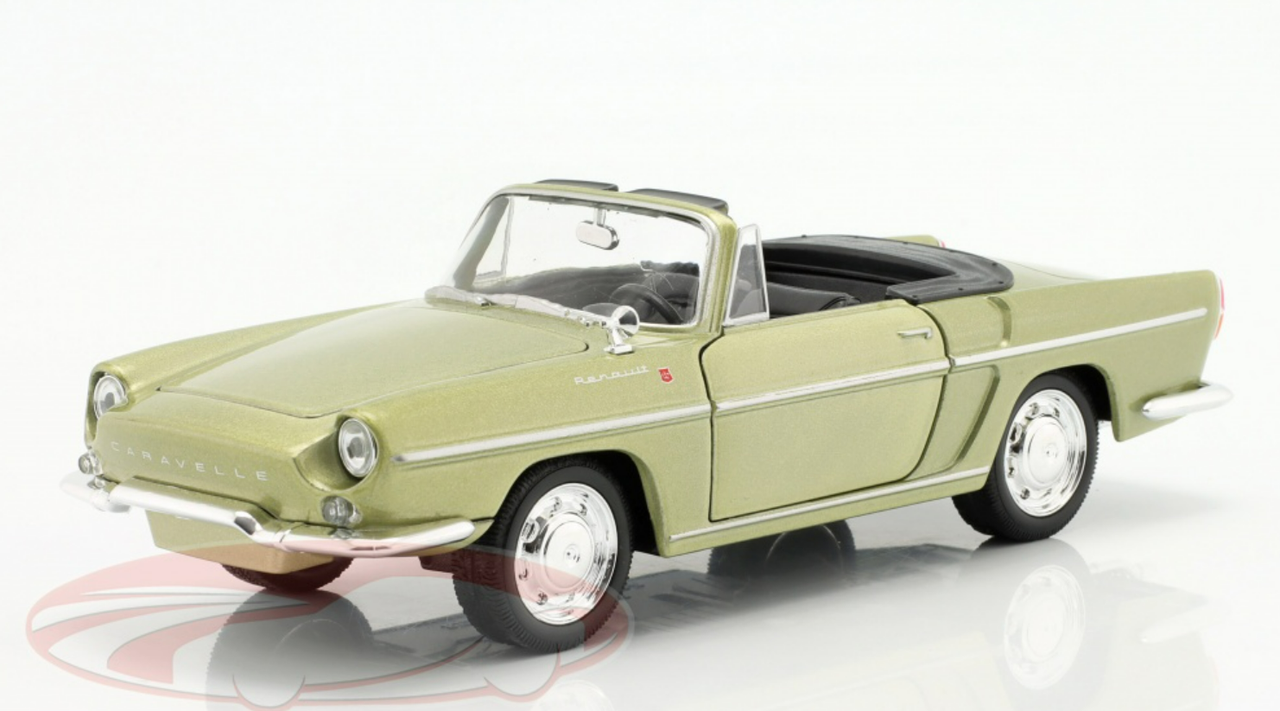 1/24 Welly 1959 Renault Caravelle Open Top (Light Green Metallic ...