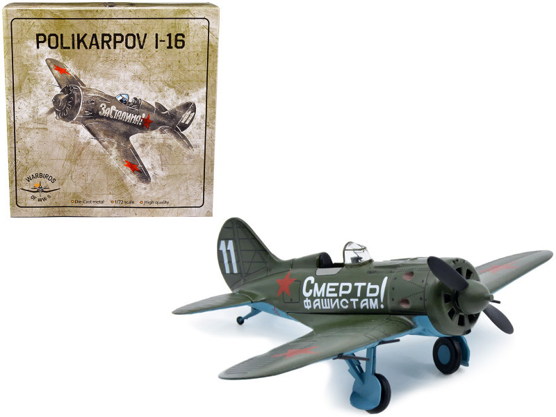 Polikarpov I-16 Fighter Plane (USSR 1933) 1/72 Diecast Model by ...