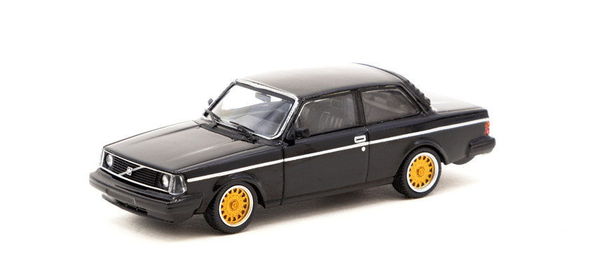 1/64 Tarmac Works Volvo 242 Custom Black - LIVECARMODEL.com