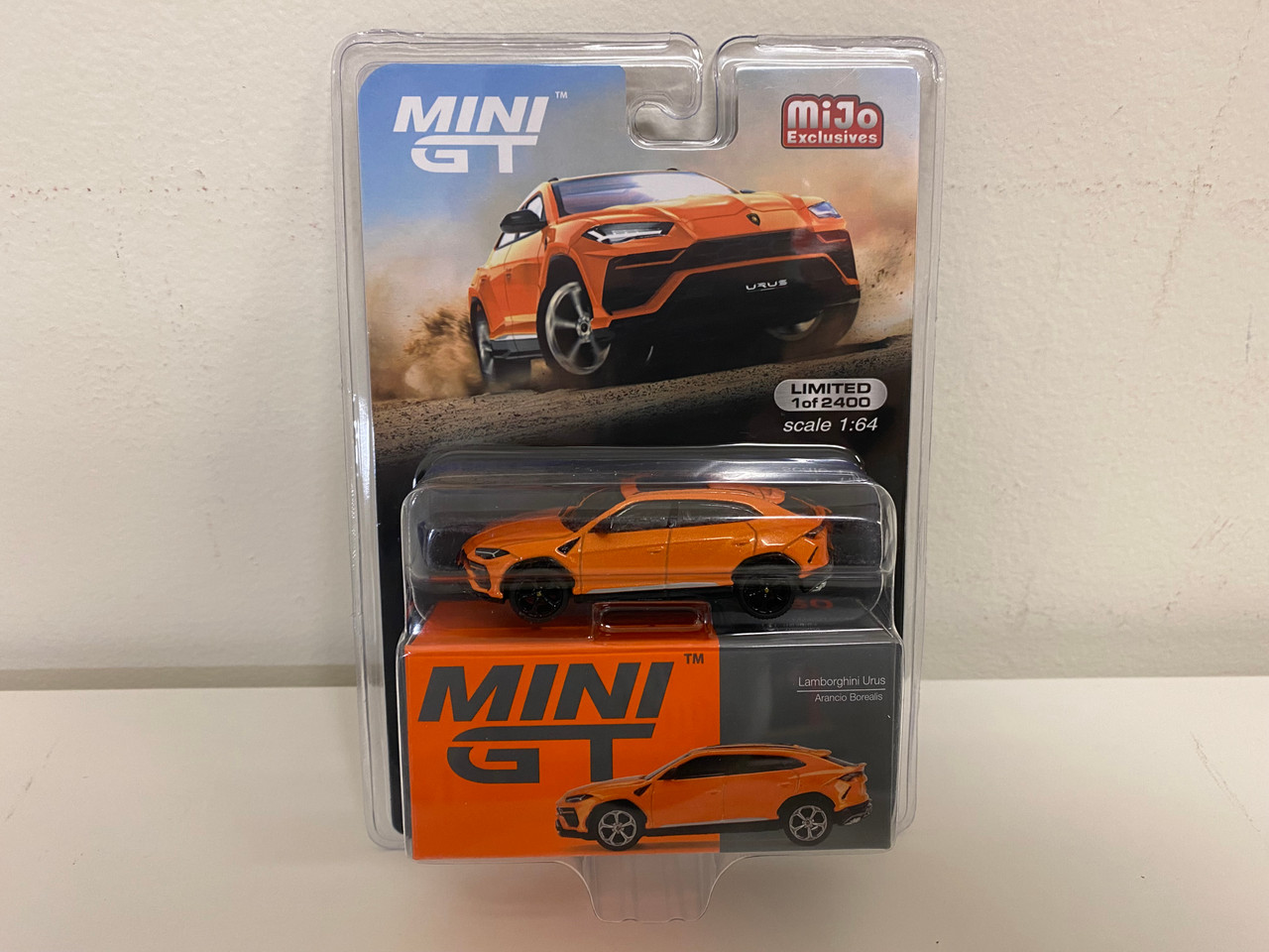 CHASE CAR 1/64 Mini GT Lamborghini Urus (Arancio Borealis Orange with ...