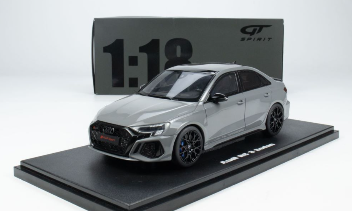 1/18 GT Spirit 2022 Audi RS3 Sedan Performance Edition (Nardo Grey ...