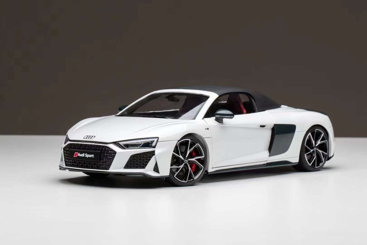 1/18 Kengfai Audi R8 2nd Generation Type 4S Spyder (White) Diecast Car ...