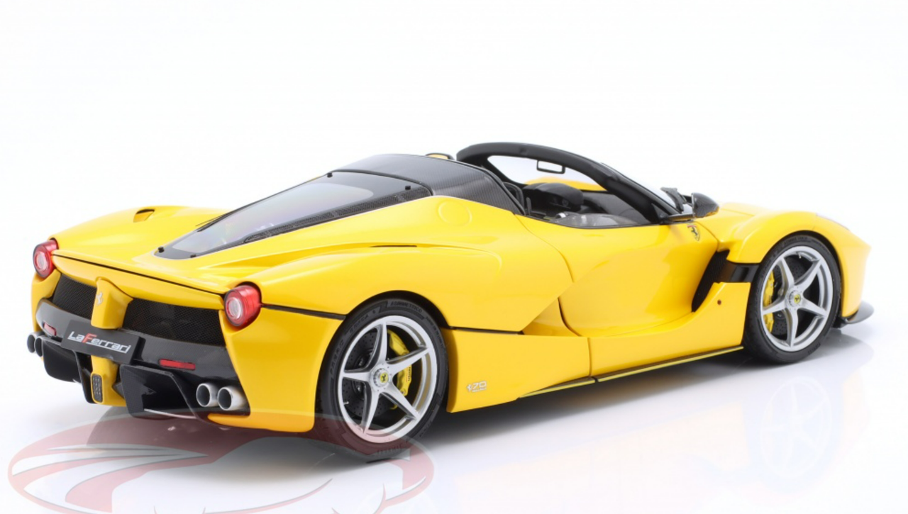 1/18 BBR 2016 Ferrari LaFerrari Aperta (Yellow) Diecast Car Model ...