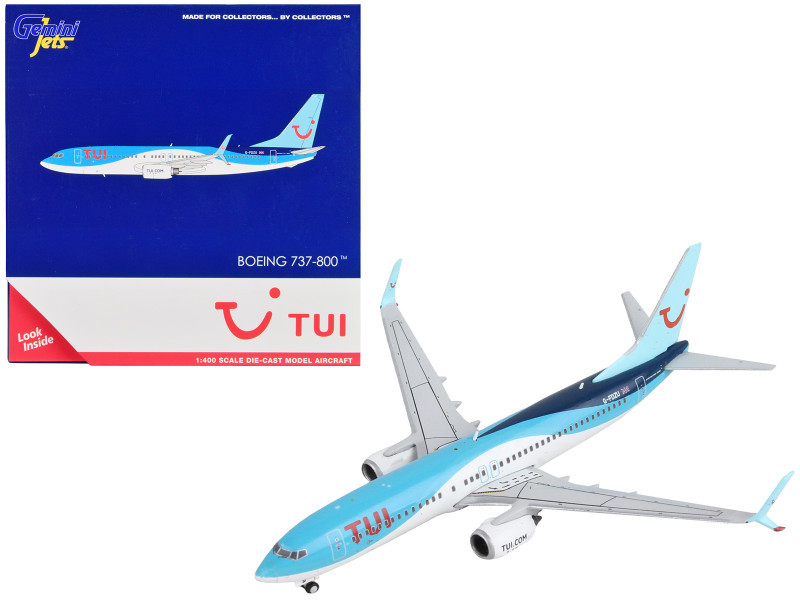 Boeing 737-800 Commercial Aircraft "TUI Airways" Blue and White 1/400 ...