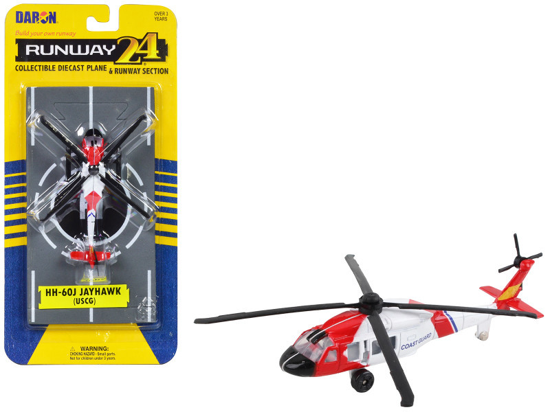 Sikorsky HH-60J Jayhawk Helicopter White and Red "United States Coast ...