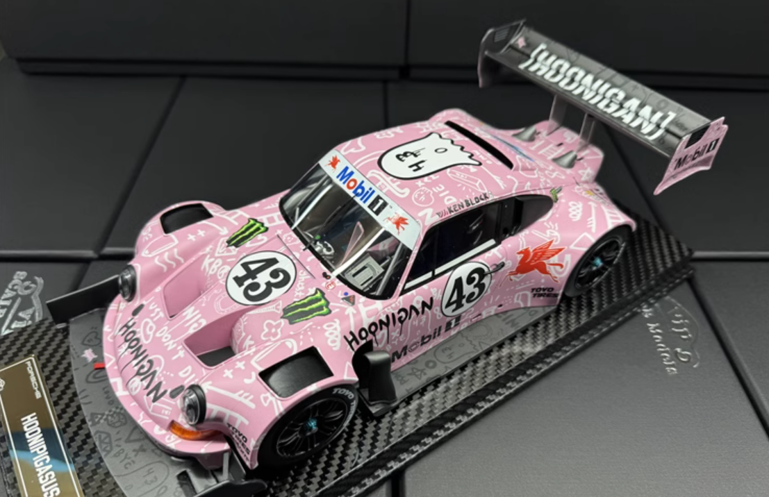 1/18 VIP Scale Porsche 911 SVRSR Hoonipigasus (Matte Pink) Resin Car ...
