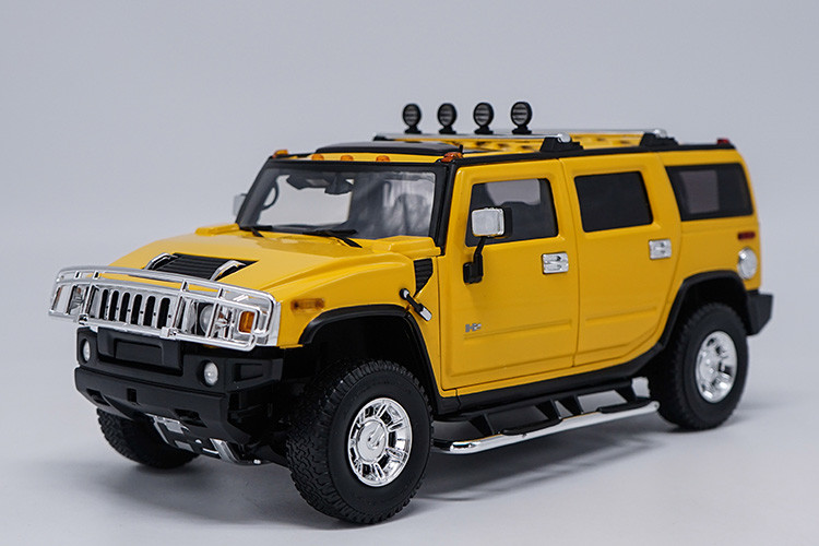 1/18 Highway 61 Highway61 Hummer H2 (Yellow) Diecast Model ...