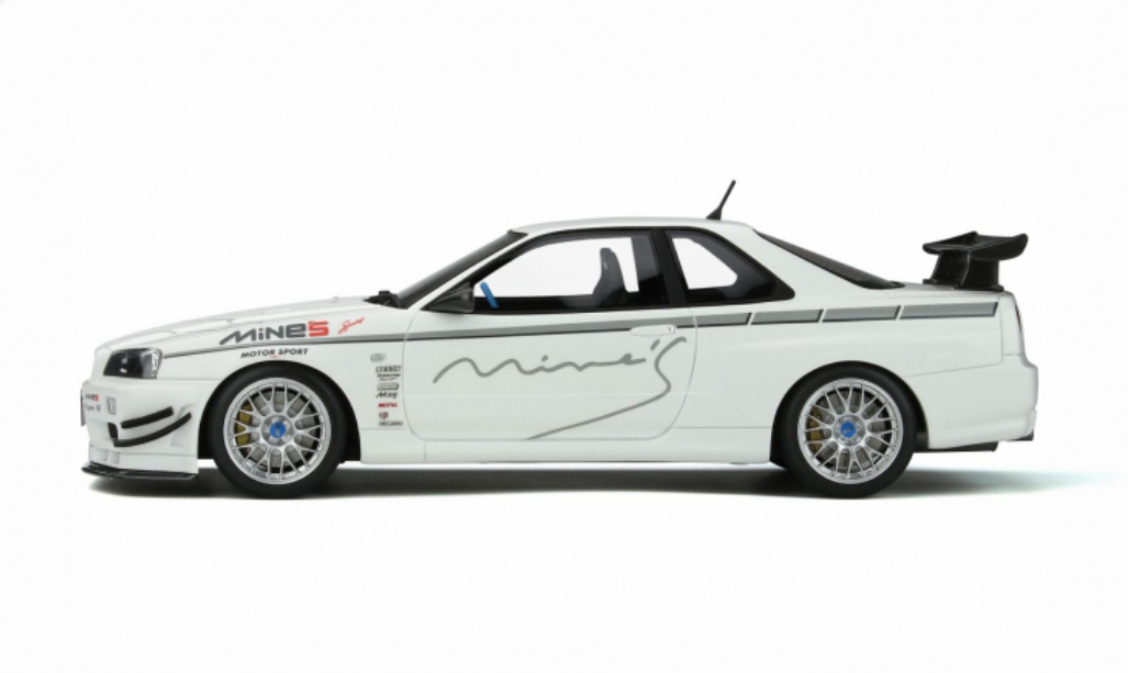 1/18 OTTO Nissan GTR GT-R R34 Mine'S MINES Enclosed Car Model Limited ...