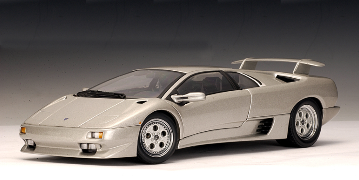 1/18 AUTOart Lamborghini Diablo Coupe VT - Titanium Silver Diecast Car ...