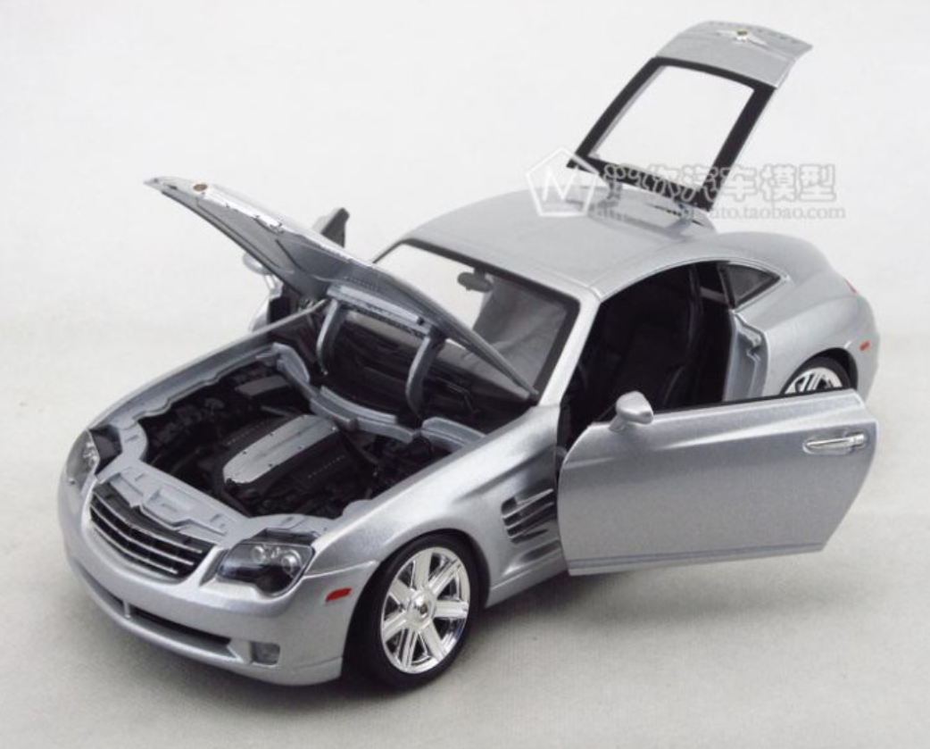 1/18 Chrysler Crossfire (Silver) Diecast Car Model - LIVECARMODEL.com