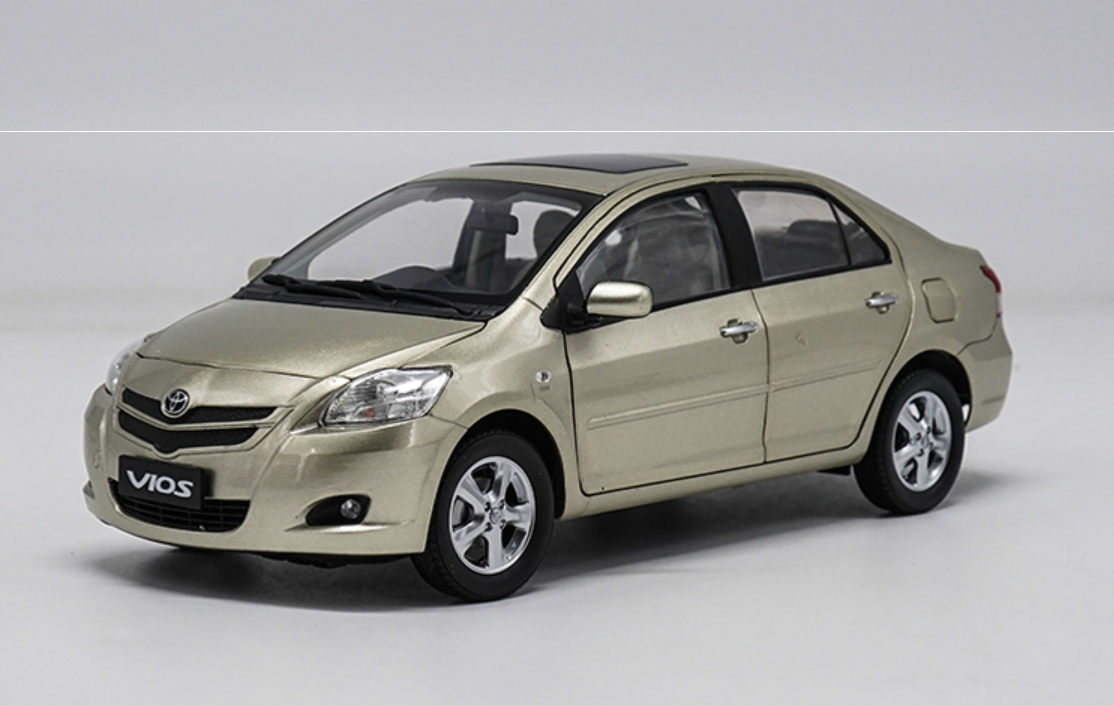 1/18 Dealer Edition Toyota Yaris / Vios (Champagne) 2nd Generation ...