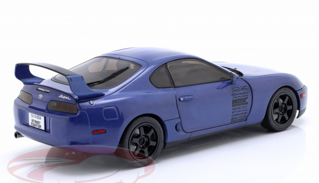 1 18 Solido 1993 Toyota Supra Mk4 A80 Streetfighter Dark Blue