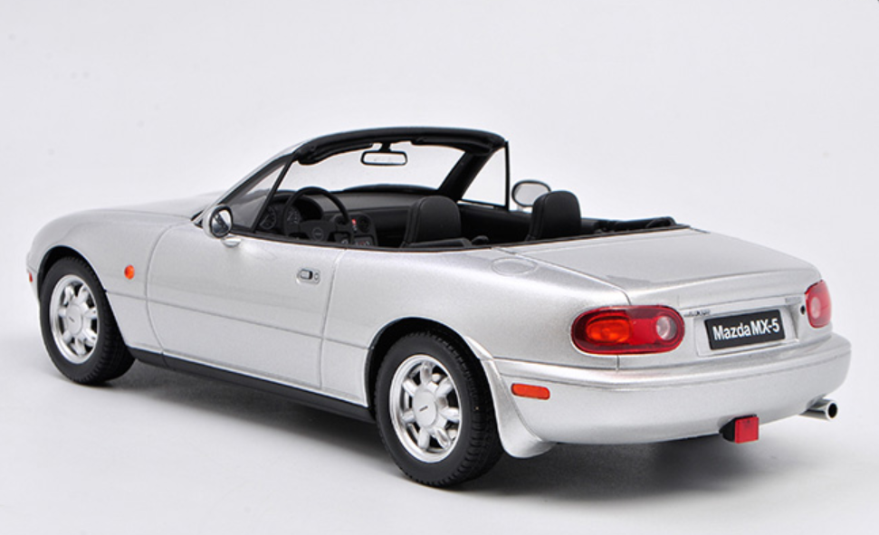 1/18 OTTO Mazda MX-5 MX5 Miata First Generation (NA) (Silver) Resin Car ...