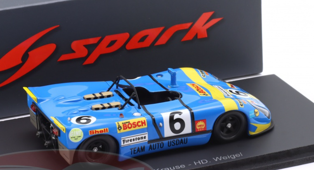 1/43 Spark Porsche 908/2 No.6 Le Mans 24H 1972 H. Krause - HD. Weigel Car Model - LIVECARMODEL.com
