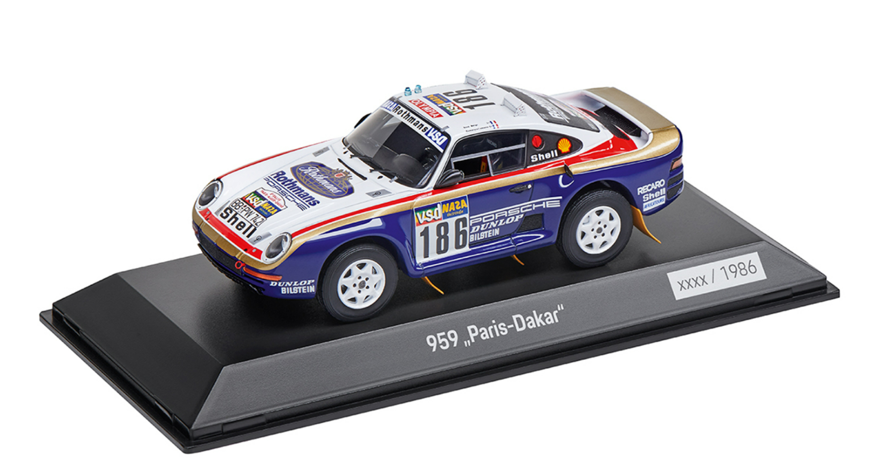 1/43 Dealer Edition Porsche 959 Rallye TEAM ROTHMANS PORSCHE N 186 ...
