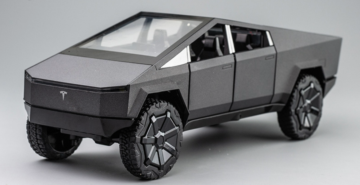 1/24 Tesla Cybertruck with Lights (Grey) Diecast Car Model ...