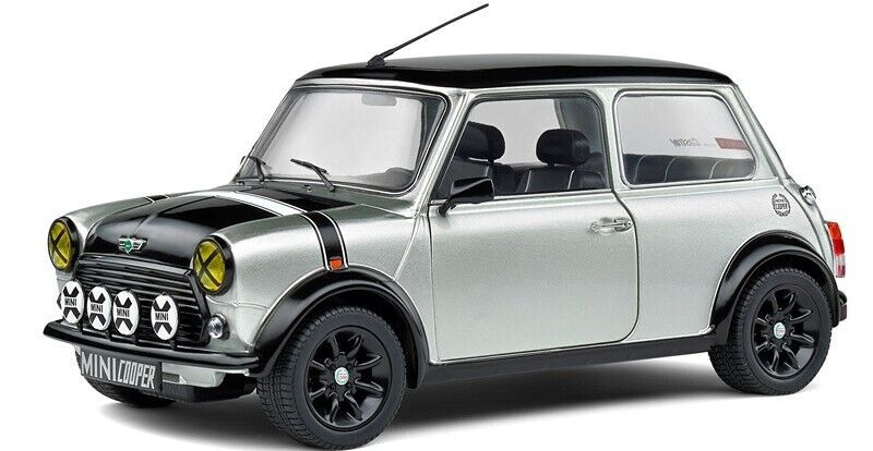 1/18 Solido 1998 Mini Cooper Sport (Silver) Diecast Car Model ...