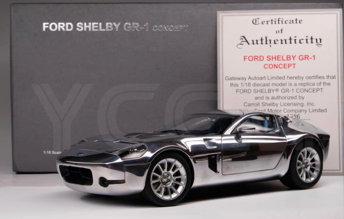 1/18 AUTOart Ford Shelby GR-1 GR1 Concept (Aluminium Chrome) Car Model ...