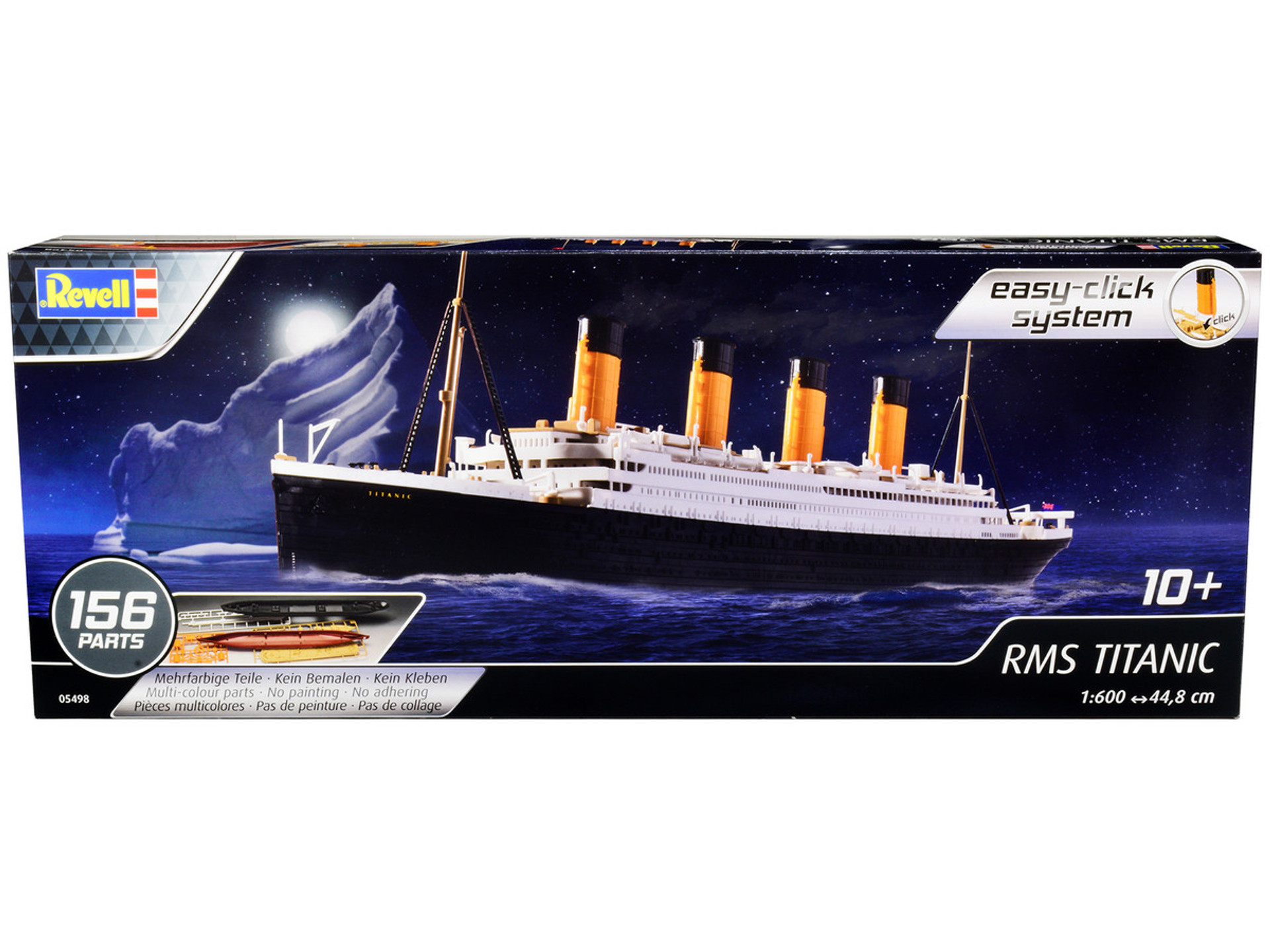 1 600 Revell Level 2 Easy Click Model Kit RMS Titanic Passenger Liner 1 600 Revell Level 2 Easy Click Model Kit RMS Titanic Passenger Liner