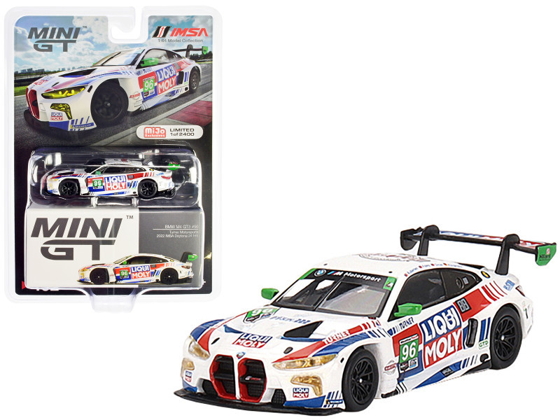 1/64 Mini GT 2022 BMW M4 GT3 #96 Turner Motorsports IMSA Daytona 24 Hrs ...