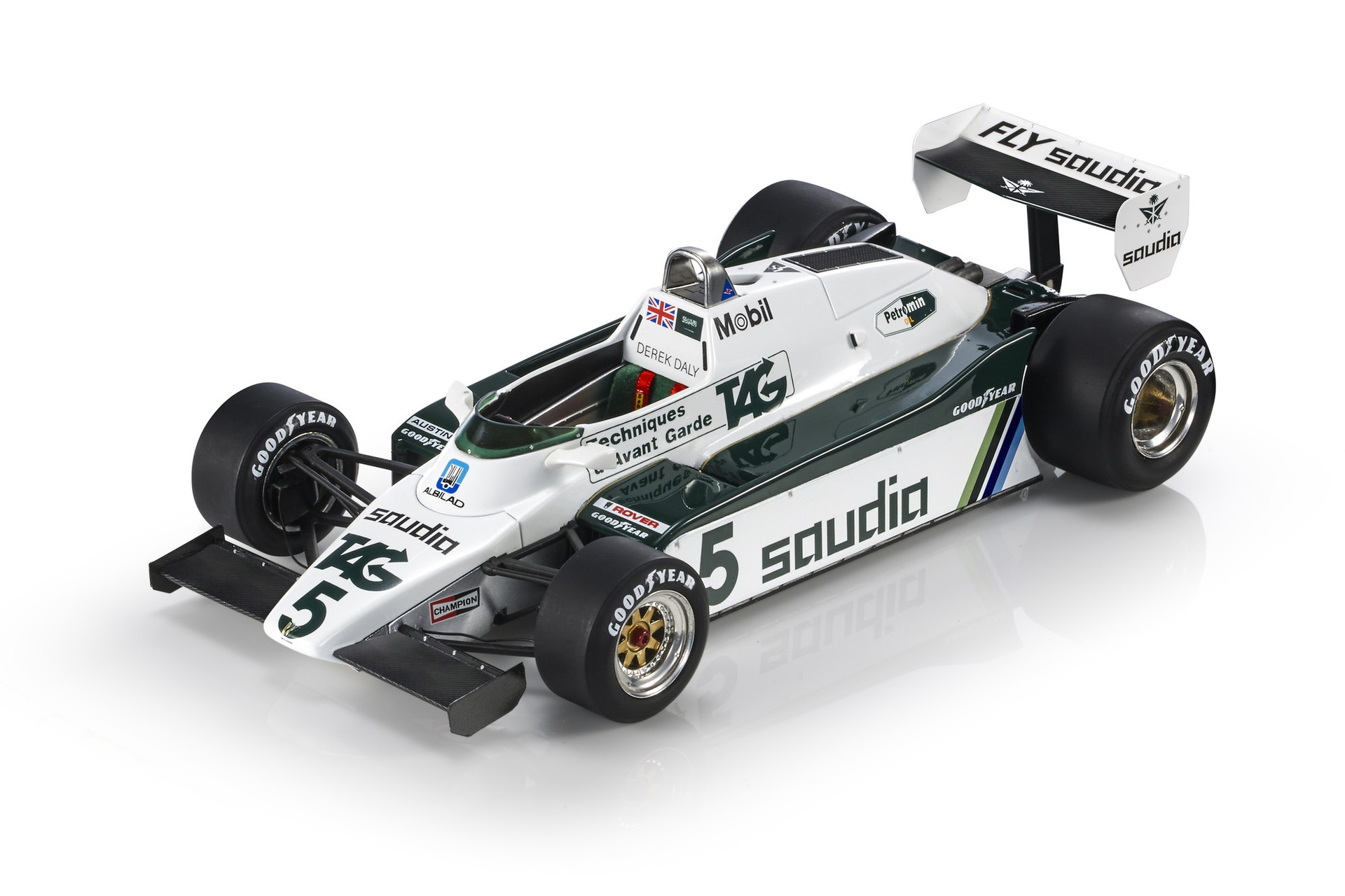 1/18 GP Replicas 1982 Derek Daly Williams FW08 #5 7th Swiss GP Formula ...