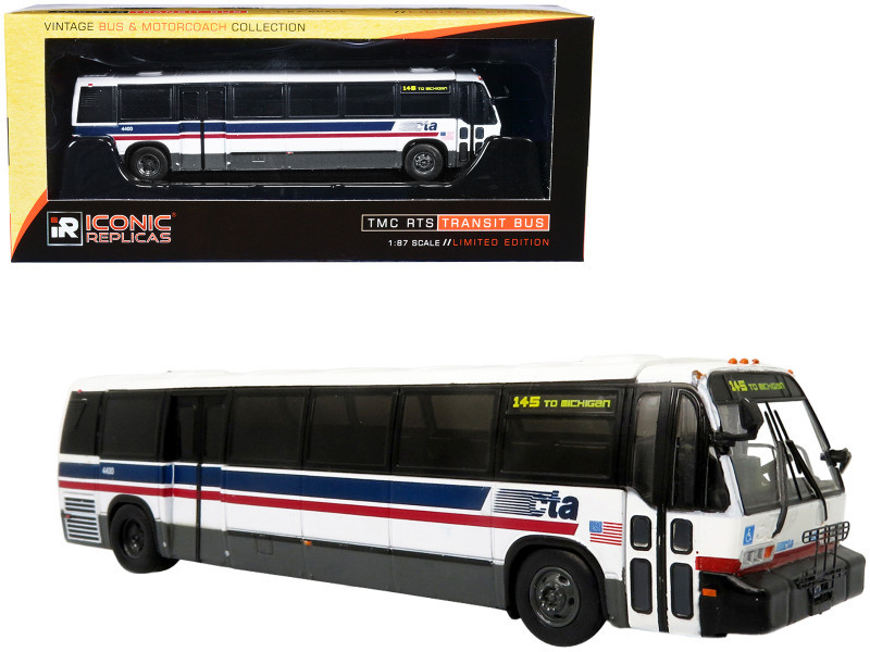 TMC RTS Transit Bus CTA Chicago "145 To Michigan" "Vintage Bus ...