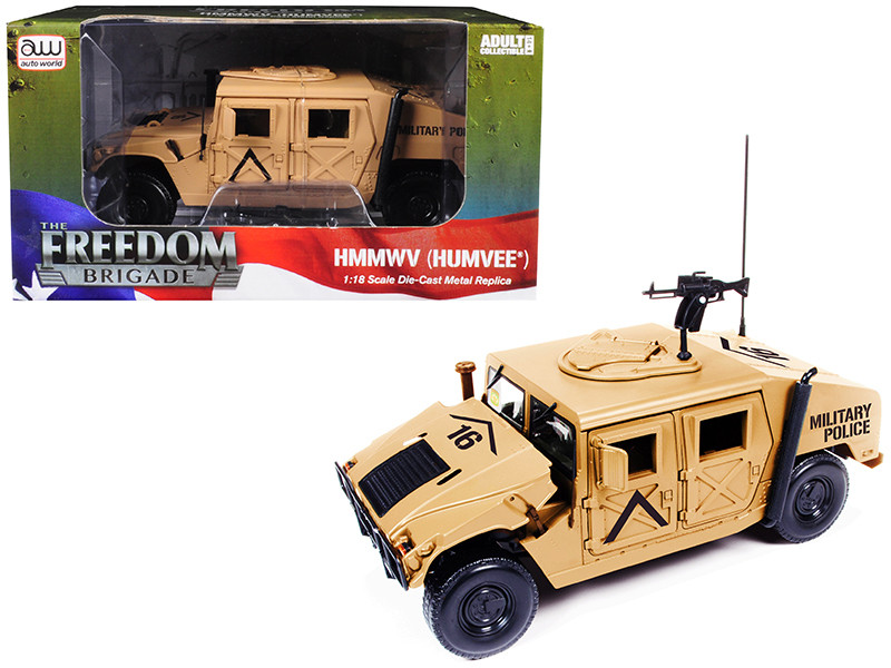 1/18 Autoworld HMMWV (Humvee) "Military Police" Desert Tan Diecast Car ...