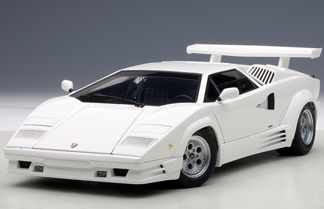1/18 AUTOart Lamborghini Countach 25th Anniversary Edition (White) Car ...