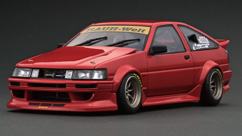 1/18 Ignition Modle Toyota RWB AE86 Red - LIVECARMODEL.com