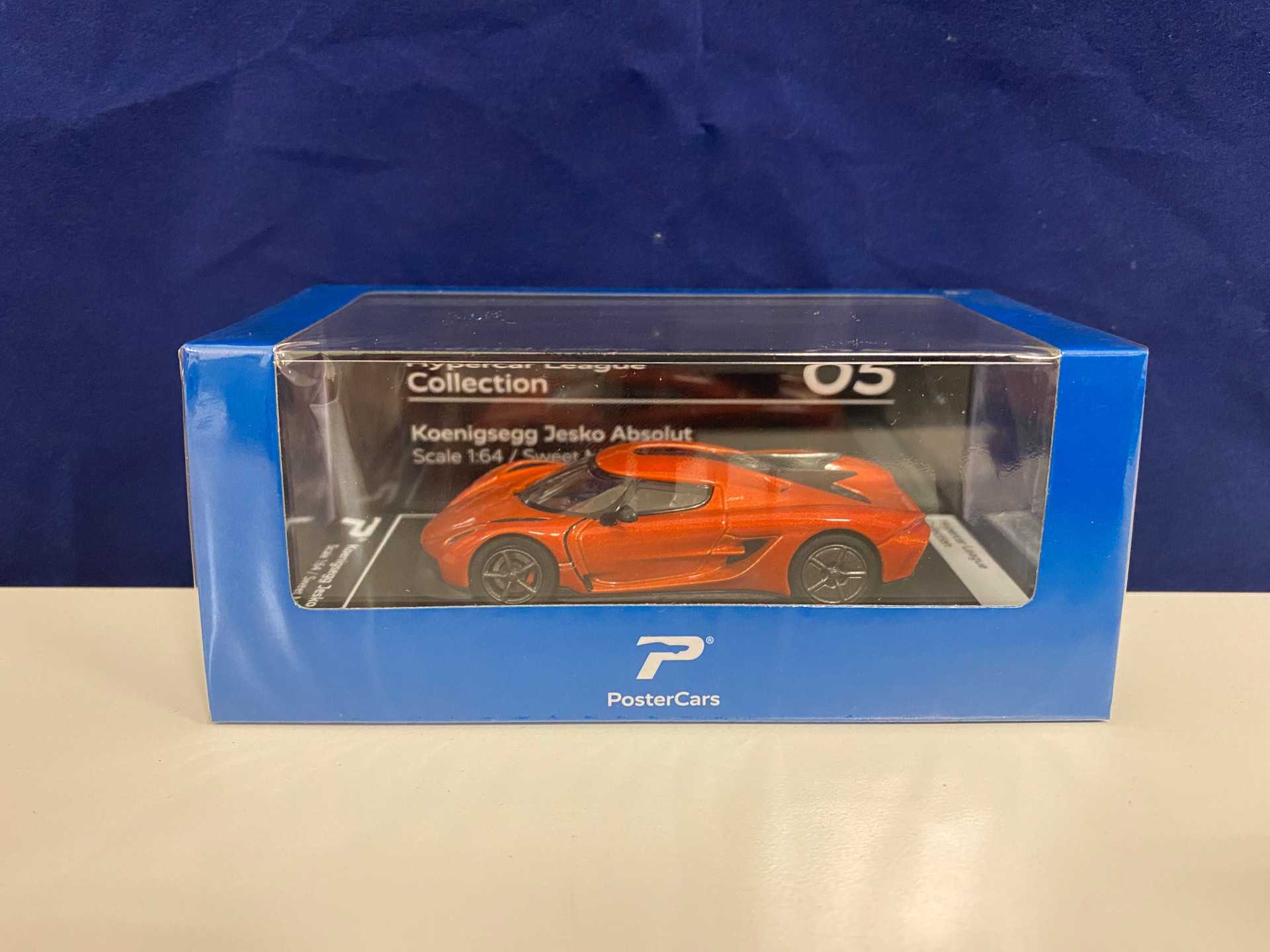 1/64 PosterCars Koenigsegg Jesko Absolut (Sweet Mandarin Orange ...
