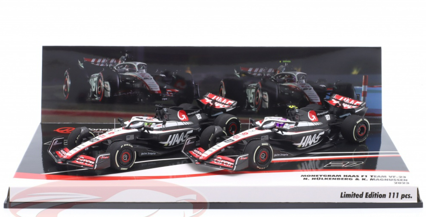 1/43 Minichamps 2023 Formula 1 2-Car Set Nico Hülkenberg #27 & Kevin ...
