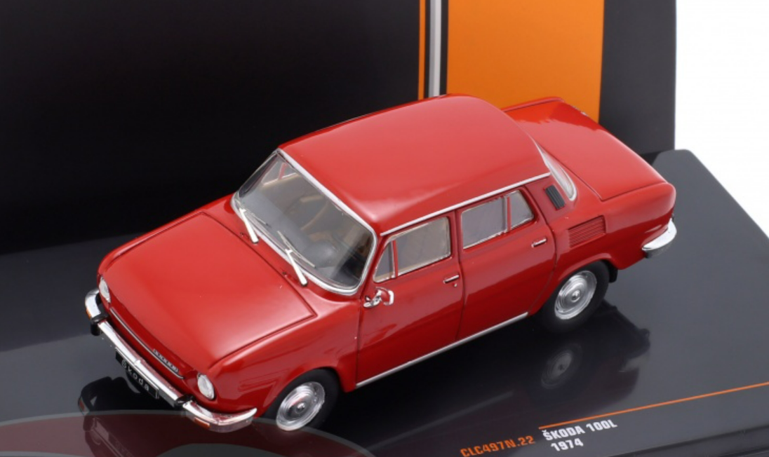 1/43 Ixo 1974 Skoda 100L (Red) Car Model - LIVECARMODEL.com