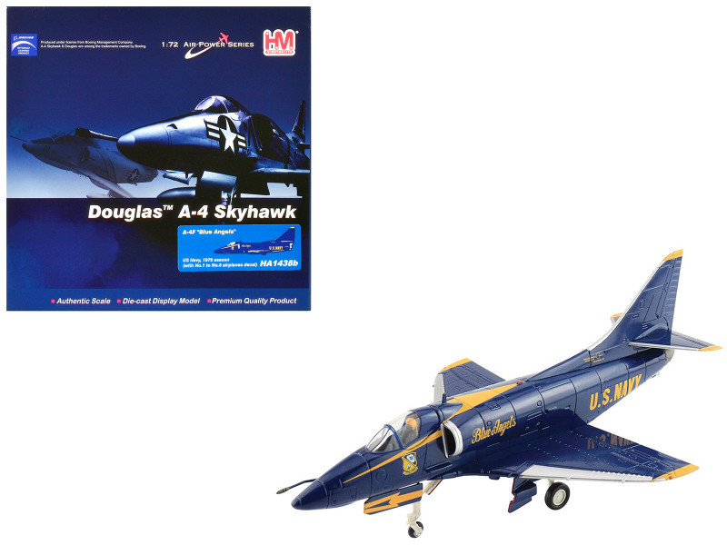 Douglas A-4F Skyhawk Aircraft "Blue Angels 1979 Season #1-6 Decals ...