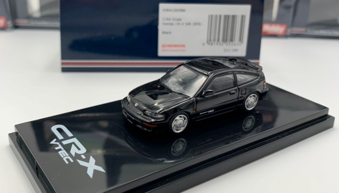 1/64 Hobby Japan Honda CR-X CRX EF8 (Black) Diecast Car Model ...