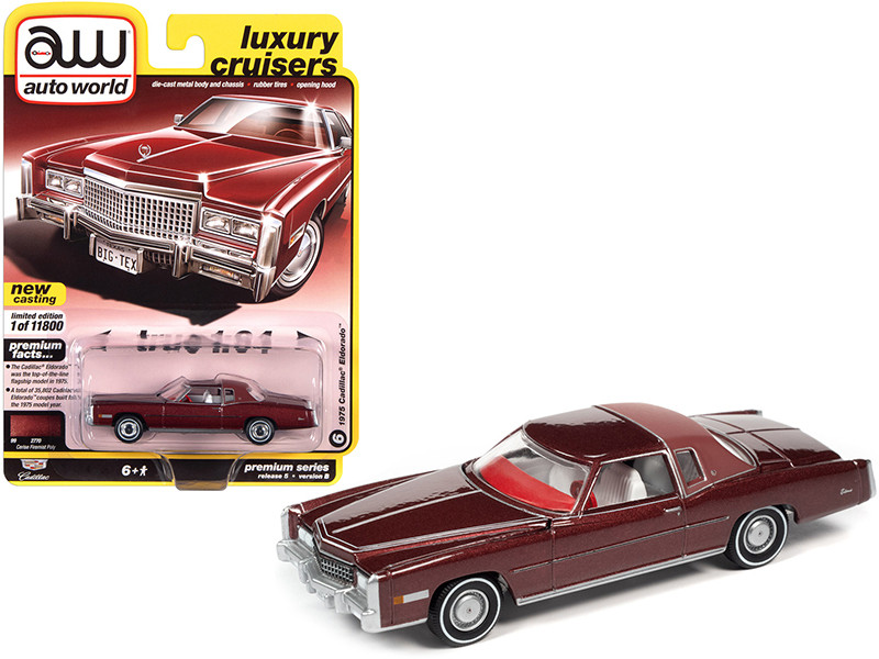 1975 Cadillac Eldorado Cerise Firemist Red Metallic with Maroon ...