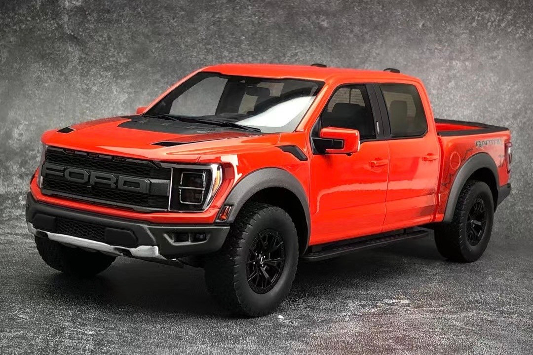 1/18 GT Spirit 2022 Ford F-150 Raptor Pickup Truck (Code Orange) Resin ...