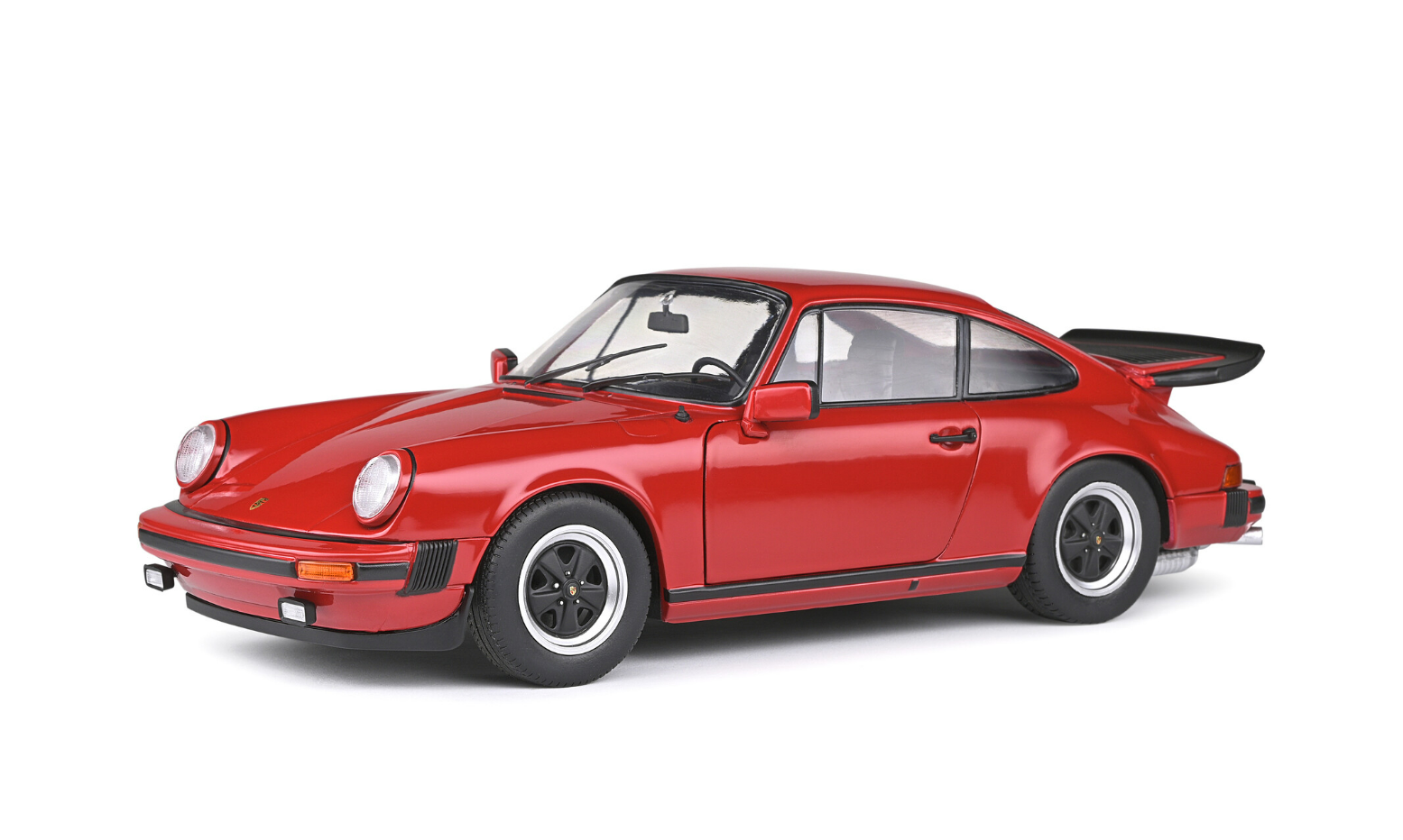 1/18 Solido 1984 Porsche 911 (930) Carrera 3.2 (Red) Diecast Car Model ...