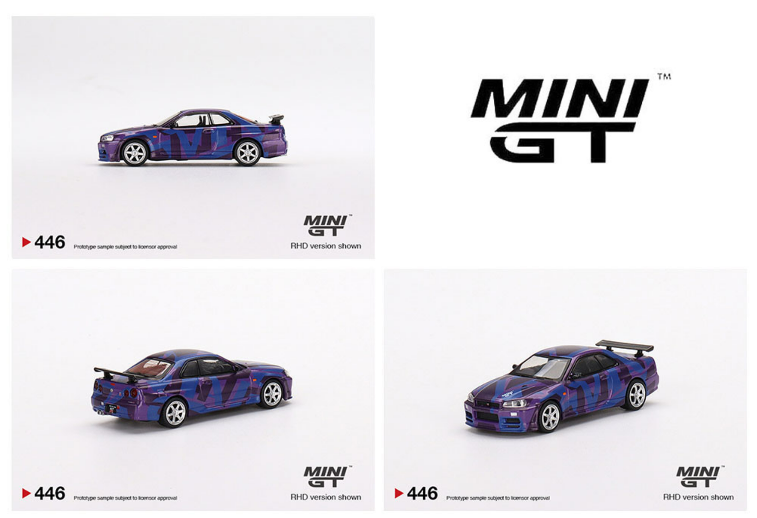 1/64 Mini GT Nissan Skyline GT-R (R34) V-Spec II MINI GT Digital ...