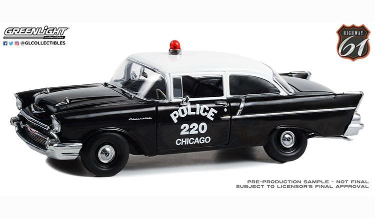 1/18 Highway 61 1957 Chevrolet 150 Sedan - Chicago Police Department ...