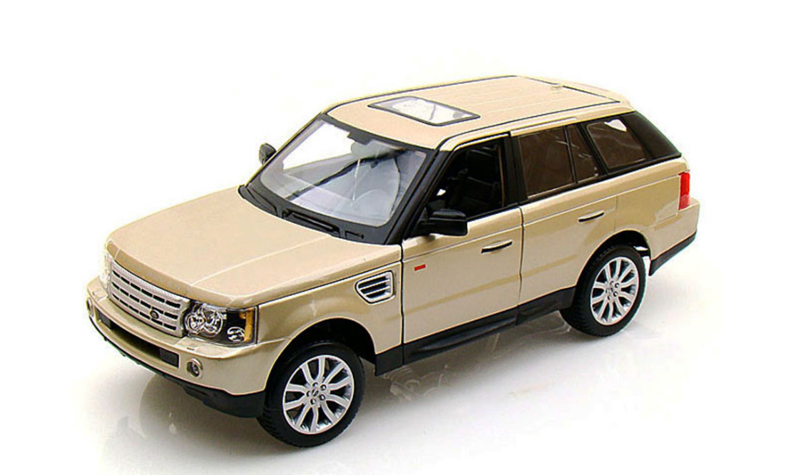 1/18 Bburago Land Rover Range Rover Sport (Gold Champagne) Diecast Car ...